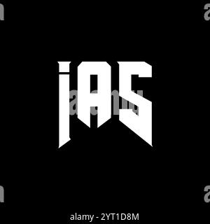 IAS letter logo design for technology company. IAS logo design black ...