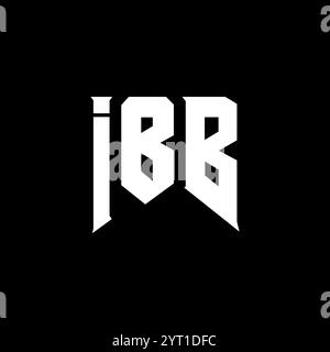 IBB letter logo design for technology company. IBB logo design black ...