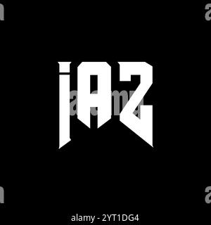 IAZ letter logo design for technology company. IAZ logo design black ...