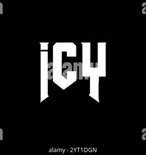 ICY letter logo design for technology company. ICY logo design black ...