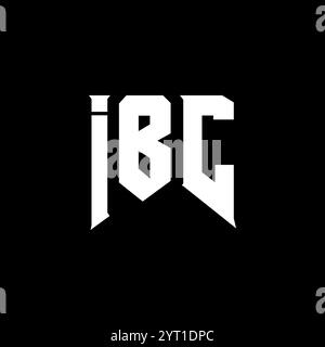 IBC letter logo design for technology company. IBC logo design black ...