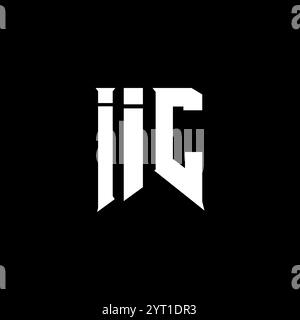 IIC letter logo design for technology company. IIC logo design black ...