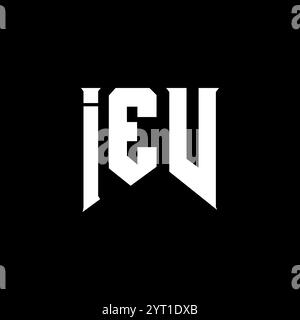 IEV letter logo design for technology company. IEV logo design black ...