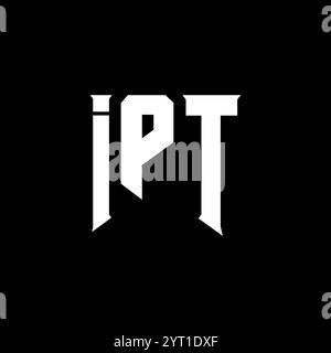 IPT letter logo design for technology company. IPT logo design black ...