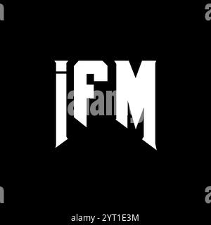 IFM letter logo design for technology company. IFM logo design black ...