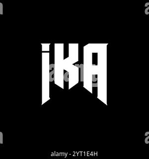 IKA letter logo design for technology company. IKA logo design black ...
