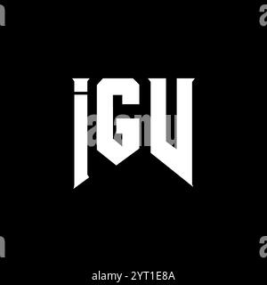 IGV letter logo design for technology company. IGV logo design black ...