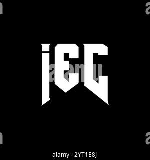 IEC letter logo design for technology company. IEC logo design black ...