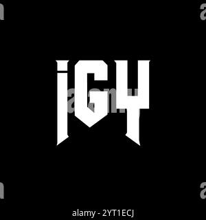 IGY letter logo design for technology company. IGY logo design black ...