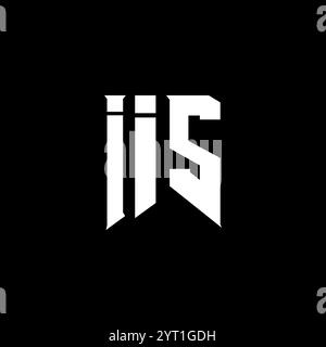 IIS letter logo design for technology company. IIS logo design black ...