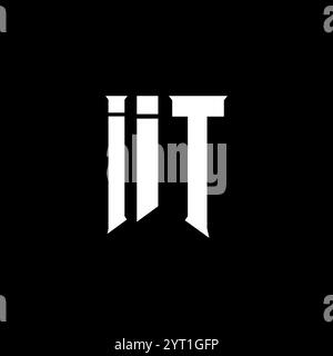 IIT letter logo design for technology company. IIT logo design black ...
