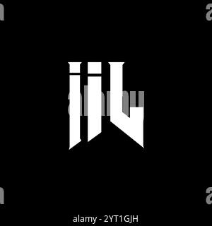 IIL letter logo design for technology company. IIL logo design black ...