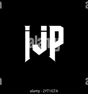 IJP letter logo design for technology company. IJP logo design black ...