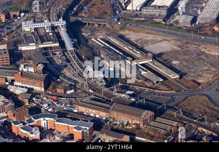 Aerial view of the City of Wolverhampton railway station 2005 Stock ...