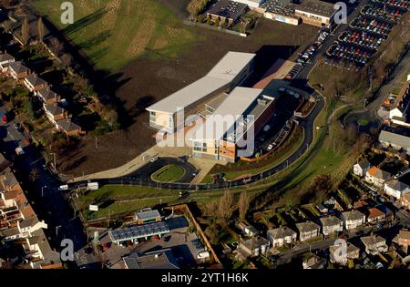 Aerial view City of Wolverhampton College on the Wellington Road campus ...