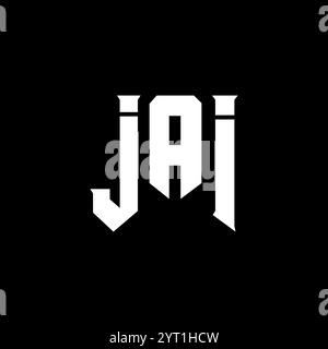 JAI letter logo design for technology company. JAI logo design black ...