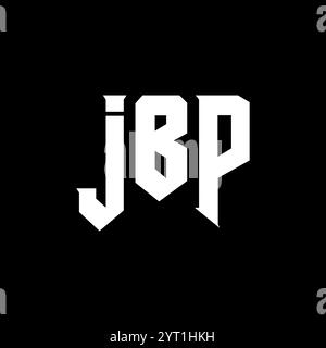 JBP letter logo design for technology company. JBP logo design black ...
