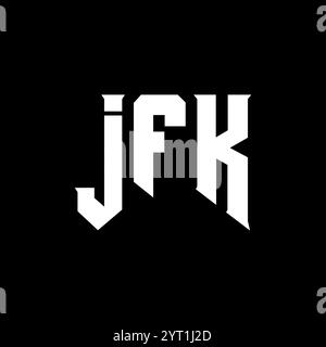 JFK letter logo design for technology company. JFK logo design black ...