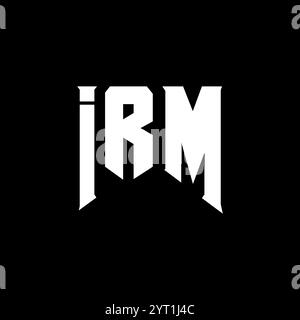IRM letter logo design in six style. IRM polygon, circle, triangle ...