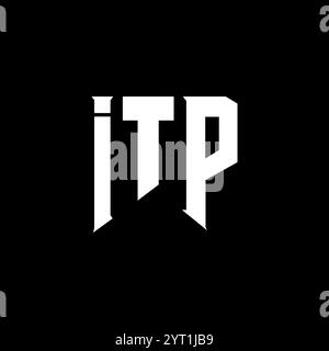 ITP letter logo design for technology company. ITP logo design black ...