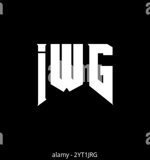 IWG letter logo design for technology company. IWG logo design black ...