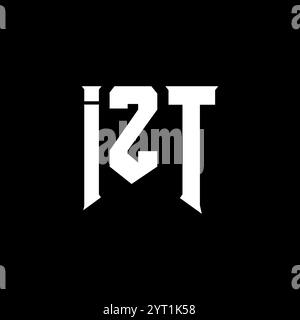 IZT letter logo design for technology company. IZT logo design black ...
