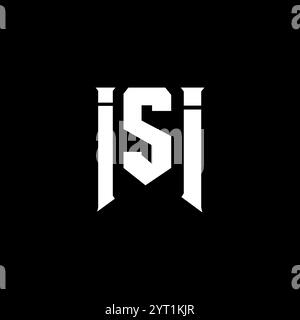ISI letter logo design for technology company. ISI logo design black ...