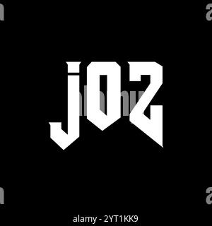 JOZ letter logo design for technology company. JOZ logo design black ...