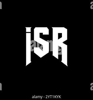 ISR letter logo design for technology company. ISR logo design black ...