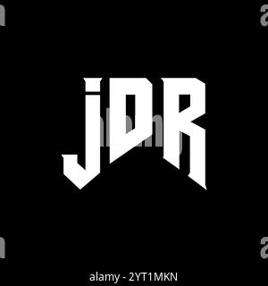 JDR letter logo design for technology company. JDR logo design black ...