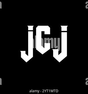 JCJ letter logo design for technology company. JCJ logo design black ...