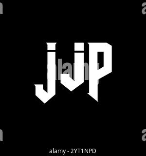 JJP letter logo design for technology company. JJP logo design black ...