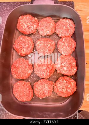 Homemade Raw Katleti Patties Ready for Cooking Stock Photo - Alamy