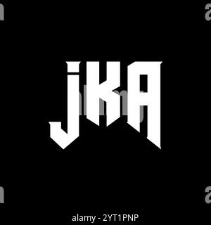 JKA letter logo design for technology company. JKA logo design black ...