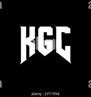 KGC letter logo design for technology company. KGC logo design black ...