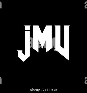 JMV letter logo design for technology company. JMV logo design black ...