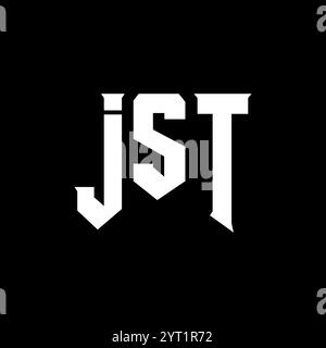 JST letter logo design for technology company. JST logo design black ...