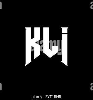 KLI letter logo design for technology company. KLI logo design black ...