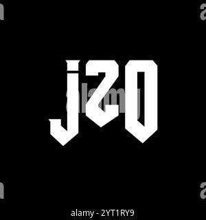 JZO letter logo design for technology company. JZO logo design black ...