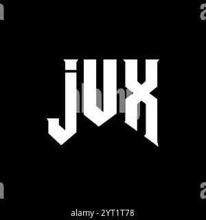 JUX letter logo design for technology company. JUX logo design black ...
