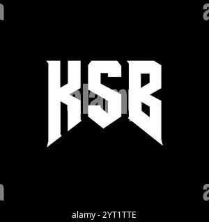KSB letter logo design for technology company. KSB logo design black ...