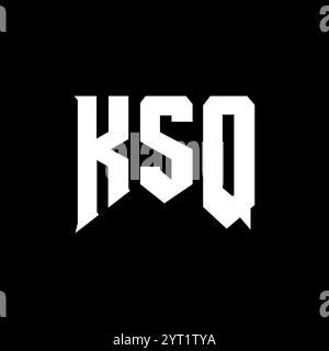 KSQ letter logo design for technology company. KSQ logo design black ...