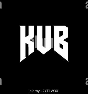 KUB letter logo design for technology company. KUB logo design black ...