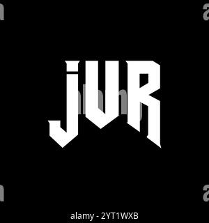 JUR letter logo design for technology company. JUR logo design black ...