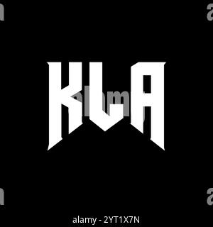 KLA letter logo design for technology company. KLA logo design black ...