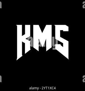 KMS letter logo design for technology company. KMS logo design black ...