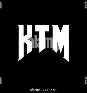 KTM letter logo design for technology company. KTM logo design black ...