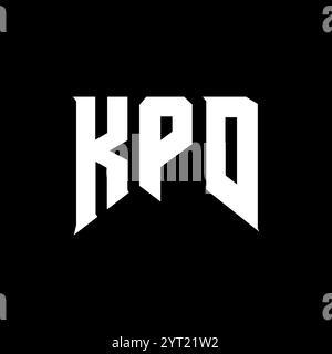 KPD letter logo design for technology company. KPD logo design black ...