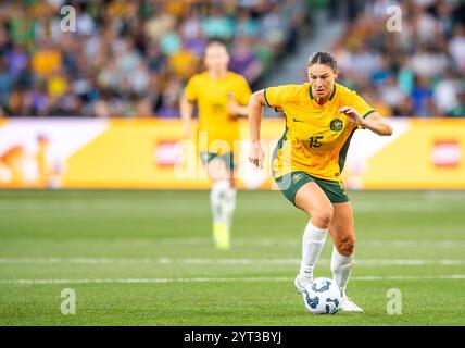 Emily Gielnik of the Matildas is seen during a training session at ABD ...