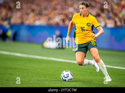 Emily Gielnik of the Matildas is seen during a training session at ABD ...